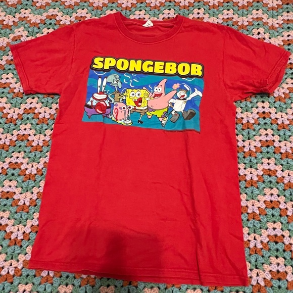 Shirts & Tops | Spongebob Red Kids Tshirt | Poshmark